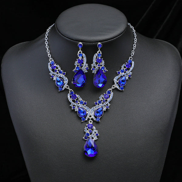 SET645 - Retro Gemstone Jewellery Set – Mirror Mirror